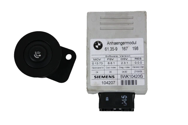 BMW E92 COMMANDE Module Remorque Pivotant AHK Bouton 9167198/E60 E61 ...