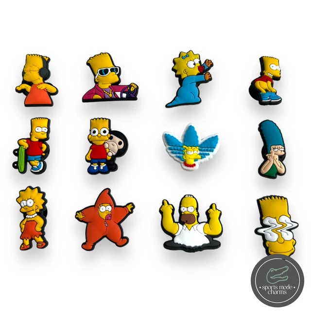 THE SIMPSONS - Jibbitz Charms for Crocs shoes - Bart Marge Homer Maggie ...