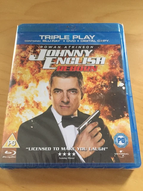 JOHNNY ENGLISH REBORN [BLU-RAY & DVD] Rowan Atkinson • New & Sealed UK ...