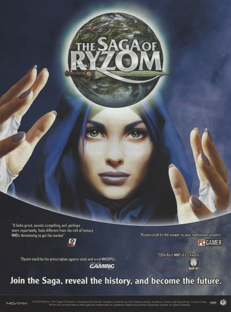 THE SAGA OF Ryzom (MMO) annonce imprimée/affiche art PC EUR 16,54 ...