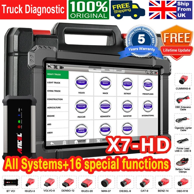 FOR VOLVO HGV Truck ALL System Diagnostic Tool OBD2 Scanner Full ...