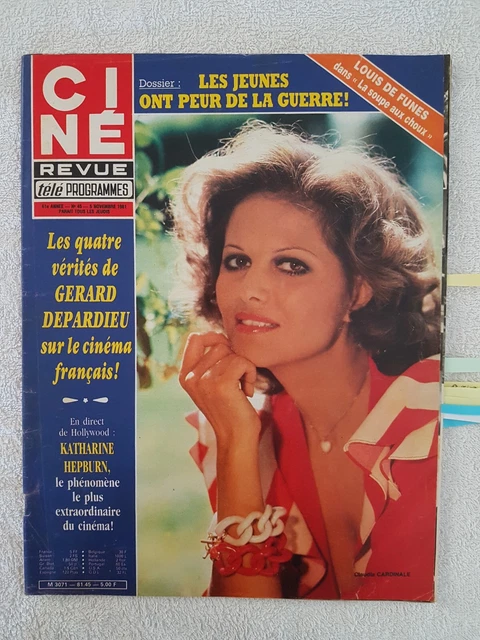 CINE REVUE N°45 1981 Cardinale Depardieu Brasseur Elton John De Funes S.hayakawa EUR 4,00 ...