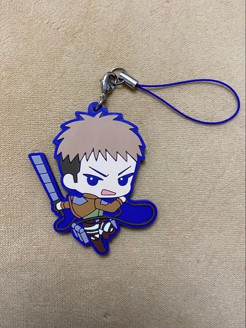 ATTACK ON TITAN Capsule mascotte in gomma Jean Kirstein usata, ali d ...