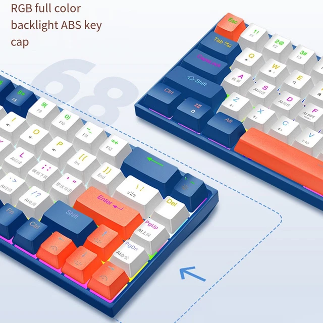 AI MECHANICAL KEYBOARD Wireless Three Mode Connectivity Compact Design ...