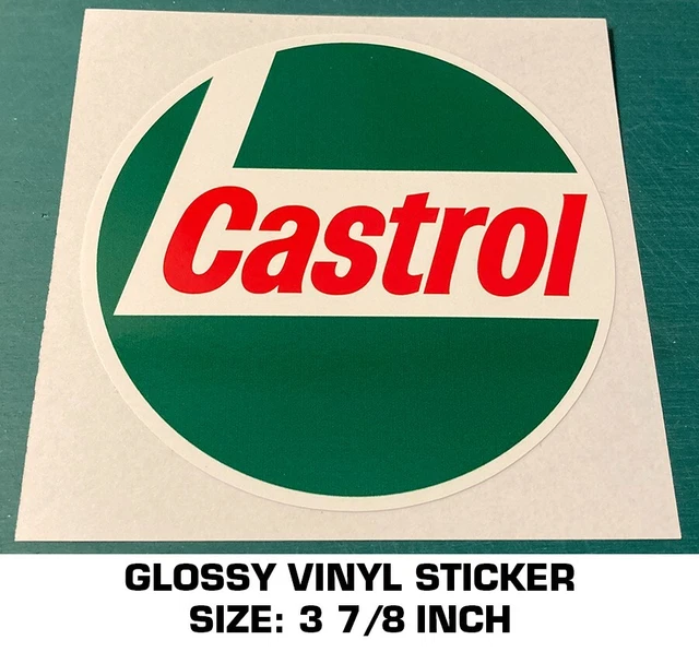 CASTROL MOTOR OIL Glossy Vinyl Sticker - Decal Vintage Racing-Nhra ...