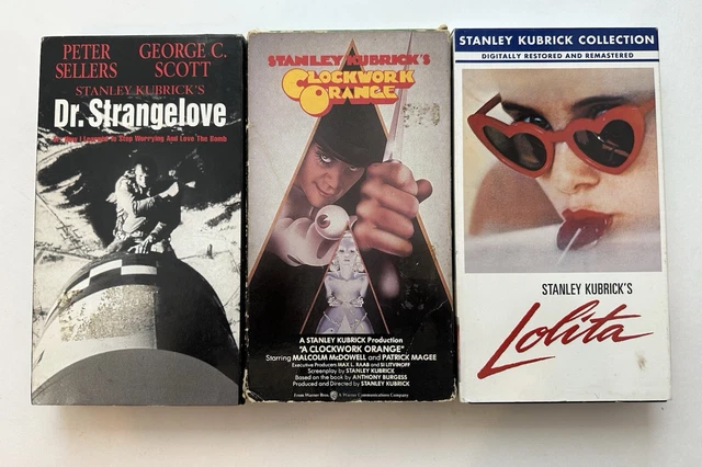 STANLEY KUBRICK VHS Lot A Clockwork Orange, Dr. Strangelove & Lolita. Cult Class £37.66 ...