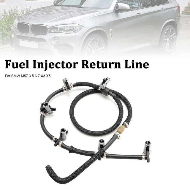 FUEL RETURN LINE Hose Pipe Injector Hose Leak Line Fit BMW 3 5 6 7 X3 ...