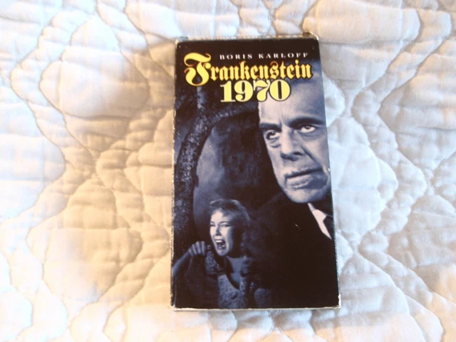 FRANKENSTEIN 1970 VHS Boris Karloff Anni '50 Monster Horror Laboratorio ...
