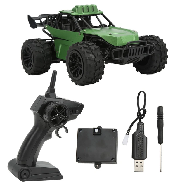 GREEN SINGLE BATTERY 1/16 High Speed Remote Control Car 2.4G Alloy RC ...