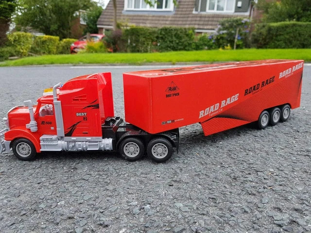 RC TOY SEMI Truck And Trailer 23" With Lights Remote Control Big Rig ...