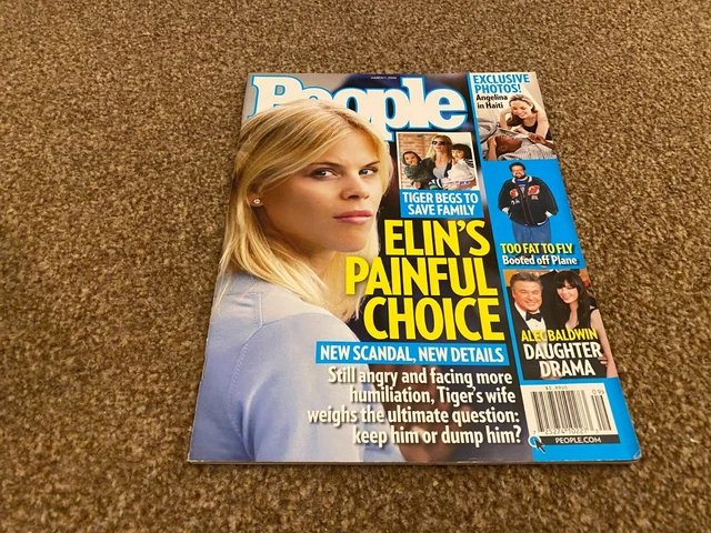 PEOPLE MAGAZINE 1/3/2010 Elin Nordegren, Nancy Kerrigan, Helio ...