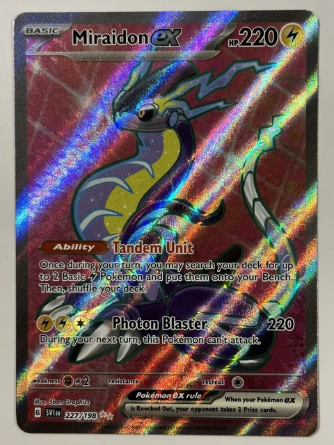 POKEMON SCARLET & Violet - Miraidon ex Ultra Rare 227/198 NM $12.94 ...