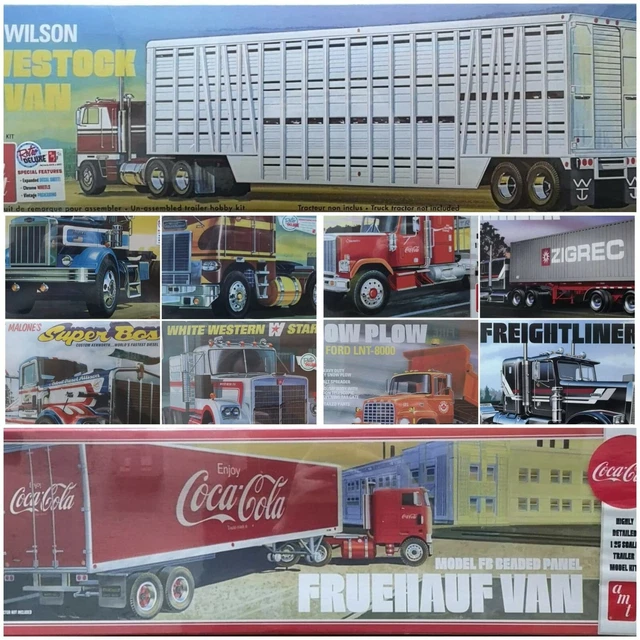 AMT 1/25 TRUCKS & Trailers New Plastic Model Kit Truck Trailer 1 25 Mr ...