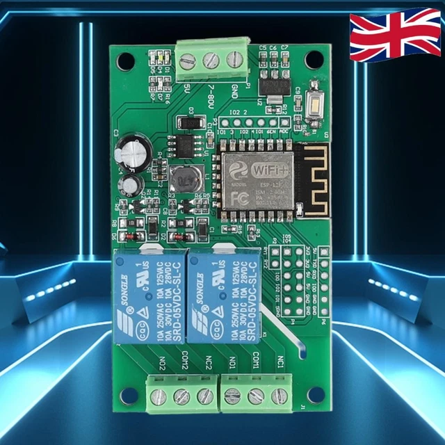 ESP8266 WIFI PCB Relay Module Relay Module Dual Channel DC 5V 10A for ...