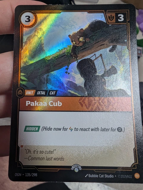 RIFTBOUND LEAGUE OF Legends OGN Pakaa Cub 135/298 Nexus Night Foil ...