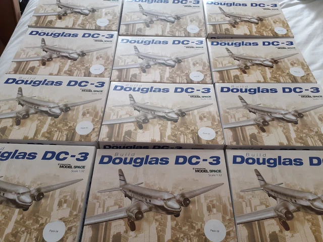 DEAGOSTINI MODEL SPACE, BUILD THE DOUGLAS DC-3 FULL KIT 1:32 scale £1,299.00 - PicClick UK
