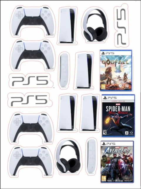 18 PS5 TOPPERS PRE CUT edible cake toppers Wafer paper or Icing £3.99 ...