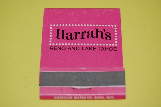 LIVRE D'ALLUMETTES VINTAGE Harrah's Reno and Lake Tahoe complet intact ...