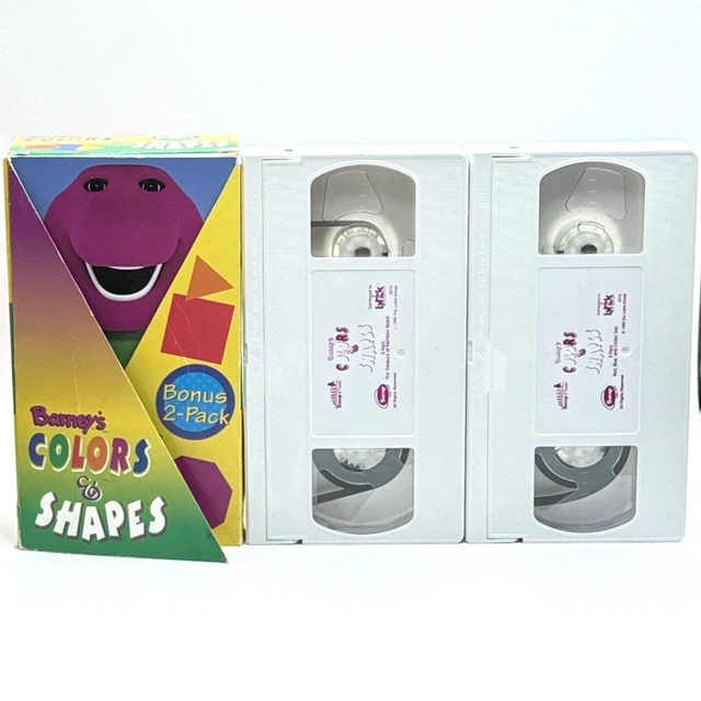 BARNEY BARNEY'S COLORS & Shapes 2-Pack VHS 1997 Sing-Along TV Kids £12. ...