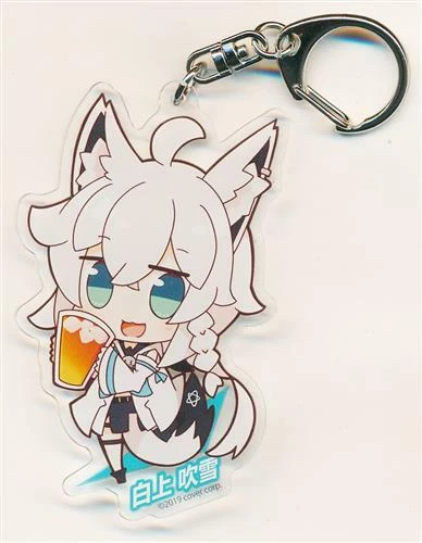 SHIRAKAMI FUBUKI HOLO Live Vtuber Acrylic Keychain Goods EUR 11,20 ...