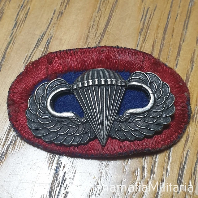 RARE WW2 BADGE - US 505th PIR Airborne British Made GAUNT Jump wings ...