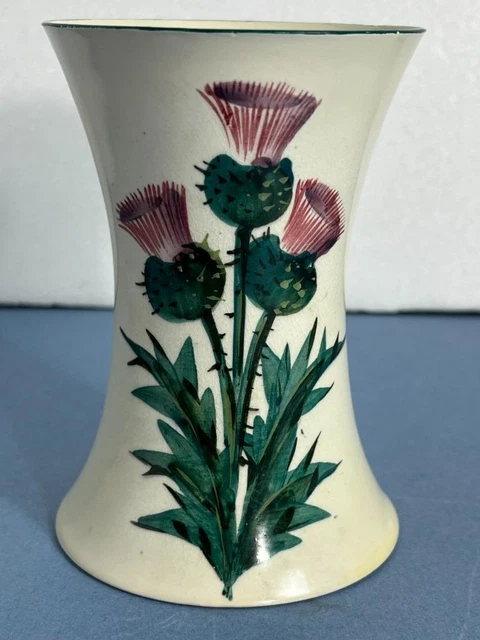 NICE SCOTTISH ANTIQUE Wemyss Ware Pottery Thistle Vase £125.00 - PicClick UK