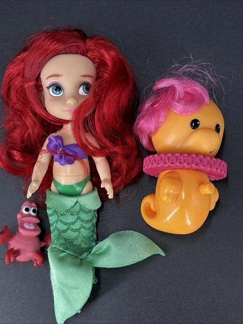 DISNEY STORE ANIMATOR'S Collection ariel Mini Doll 5" The Little ...