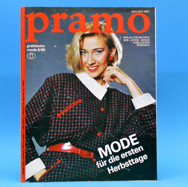 DDR PRAMO 8 1985 Praktische Mode Schnittmuster Kleiderrock Vollschlank ...