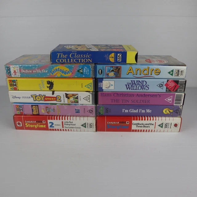 CHILDRENS VHS BUNDLE 11x Video Teletubbies Sesame Street Toy Story Bob ...