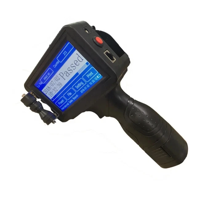 HANDHELD INKJET PRINTER 600DPI Date Logo Barcode Coder Batch Coding ...