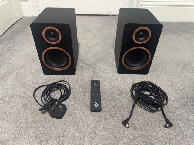 ARGON AUDIO FENRIS A4 Active Bluetooth Bookshelf Speakers Black, Good ...