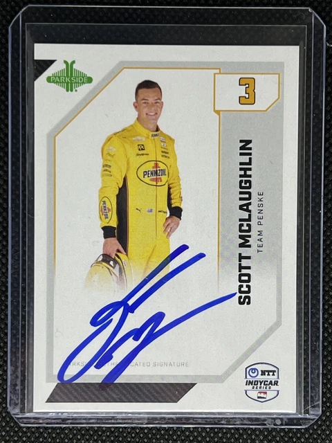 AUTOGRAPHE AUTOMATIQUE 2024 Parkside INDYCAR SCOTT MCCLAUGHLIN ...
