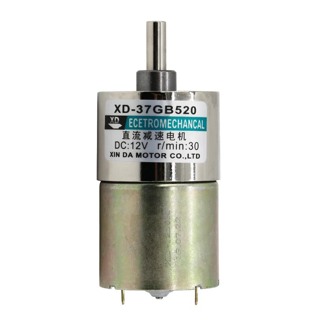 MICRO DC GEARED Motor 12V 24V Permanent Magnet Brushed Reversible Metal ...