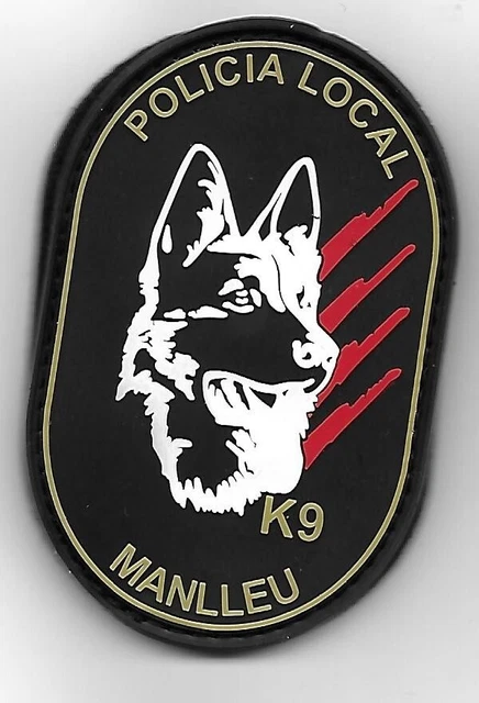 PARCHE POLICIA LOCAL MANLLEU K9 , spain police patch EUR 8,00 - PicClick FR
