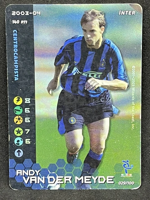 FOOTBALL CHAMPIONS TCG 2003-04 Andy Van Der Meyde Holo 029/100 Pl EUR 2 ...