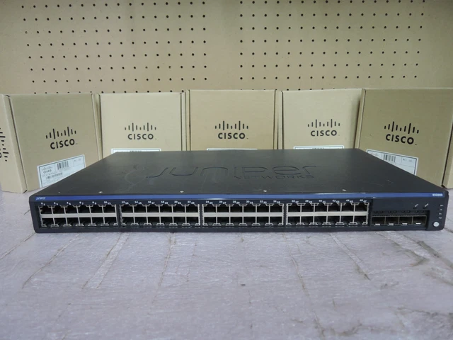 JUNIPER EX2200-48T-4G 48 port layer 3 switch, 90 day' Warranty Real ...