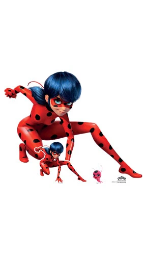CROUCHING LADY BUG Miraculous: Tales of Ladybug & Cat Noir Lifesize ...