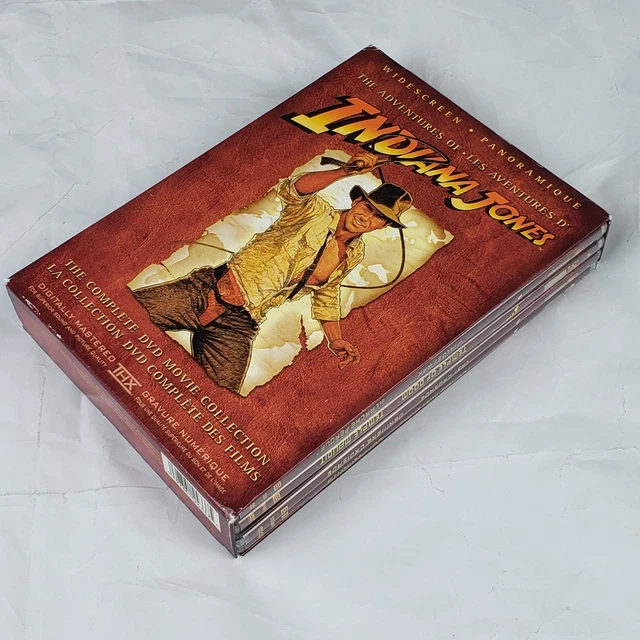 INDIANA JONES COMPLETE DVD Collection Raiders Temple Doom Last Crusade ...