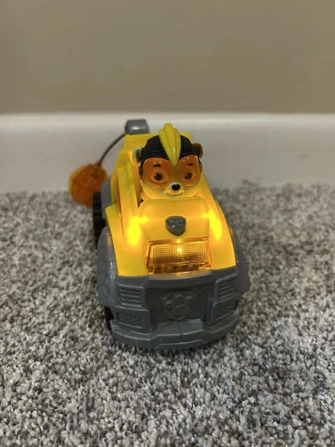 PAW PATROL MIGHTY Pups Super PAWs Rubble Deluxe Vehicle Lights Tested ...