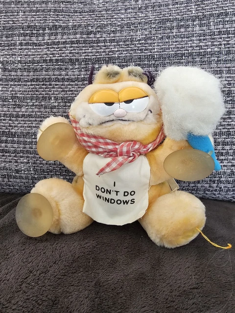 VINTAGE GARFIELD 1980'S I Dont Do Windows Car Window Sucker £31.92 ...