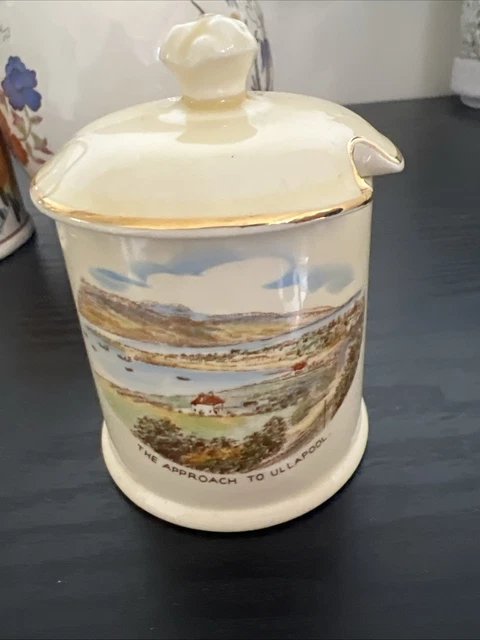 RARE VINTAGE CROWN Devon Mustard Jar Early Mid Century £17.35 - PicClick UK