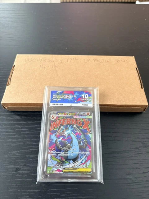 POKEMON TCG MEGA Charizard X Ex Mega Attack Rare 223/193 Ace 10 Perfect ...