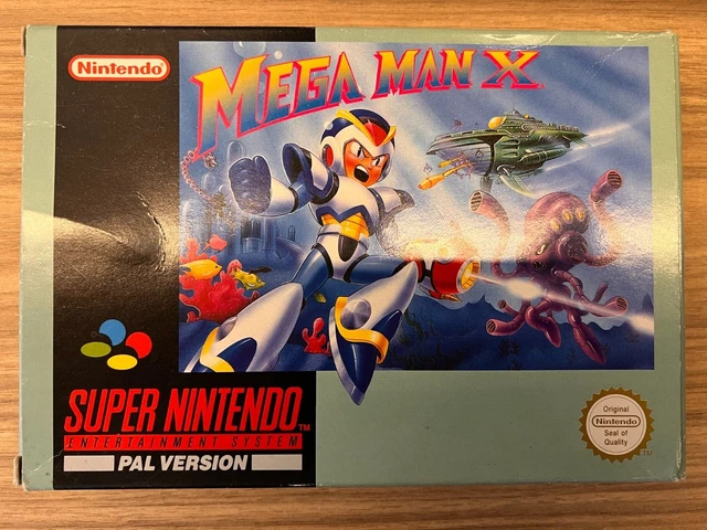 MEGA MAN X Megaman SNES Super Nintendo Boxed Complete PAL EUR 349,00 ...