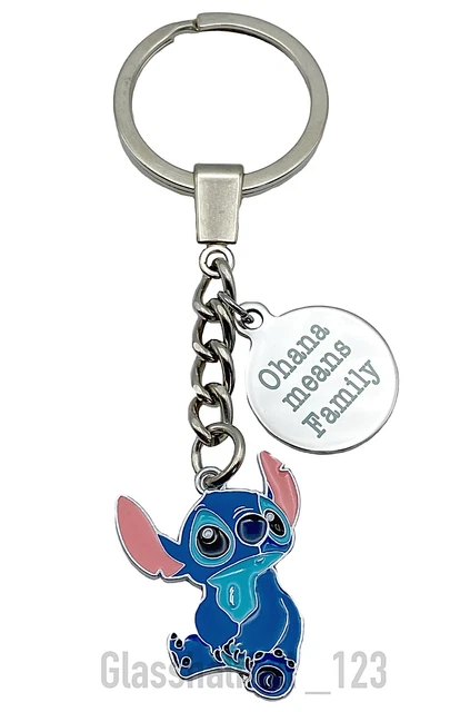 LILO & STITCH Keyring Disney Stitch Ohana Means Family Valentine Car ...
