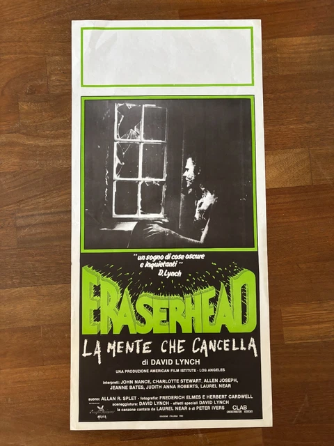 CAP, LOCANDINA,ERASERHEAD LA mente che cancella David Lynch,Nance 1 ...