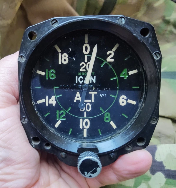 WW2 ERA RAF Aircraft Altimeter ICAN 6A/1538 Mk17A £80.00 - PicClick UK