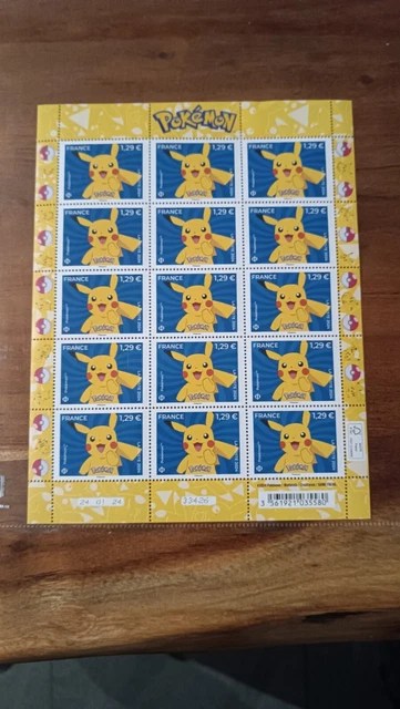 TIMBRE PIKACHU ÉDITION limitée 27 février 2024 - Pikachu Stamp EUR 65 ...
