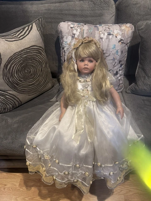 DONNA RUPERT PORCELAIN Large Erin Sitting Doll $150.00 - PicClick