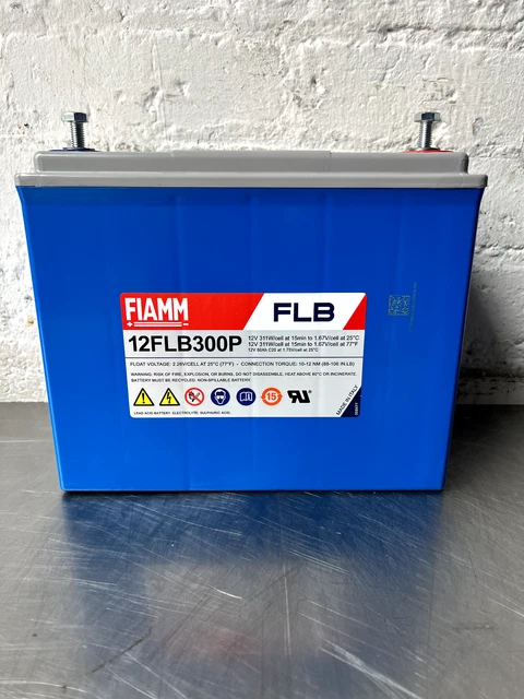 FIAMM 12FLB300P 80AH 12V Battery FLB Series VRLA Ideal Solar/Off Grid ...