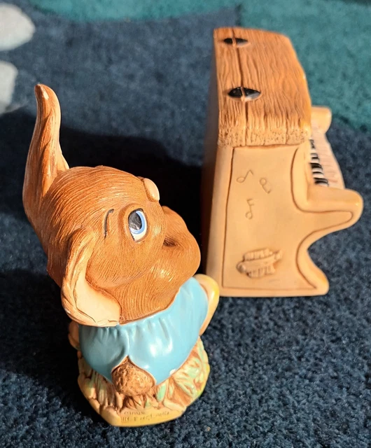 PENDELFIN COLLECTABLE STONEWARE 'Thumper and piano', 'Rocky', 'Rolly' £ ...